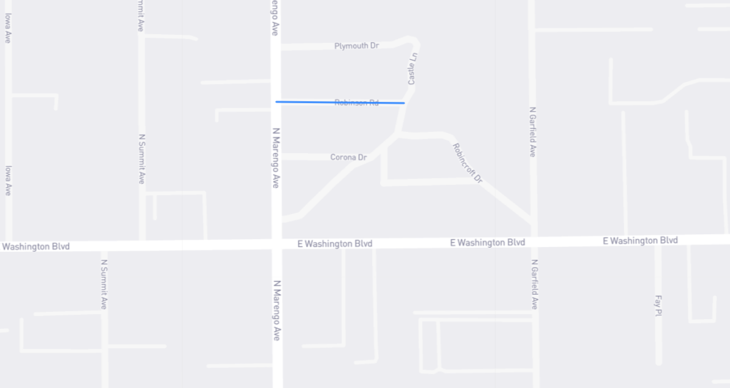 Robinson Road – L.A. Street Names