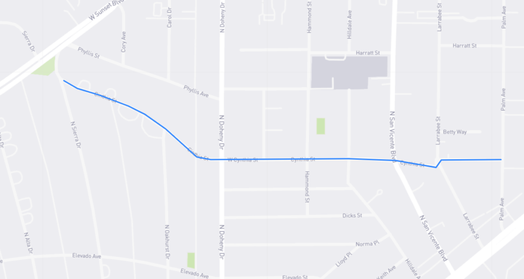 Cinthia Street/Cynthia Street – L.A. Street Names