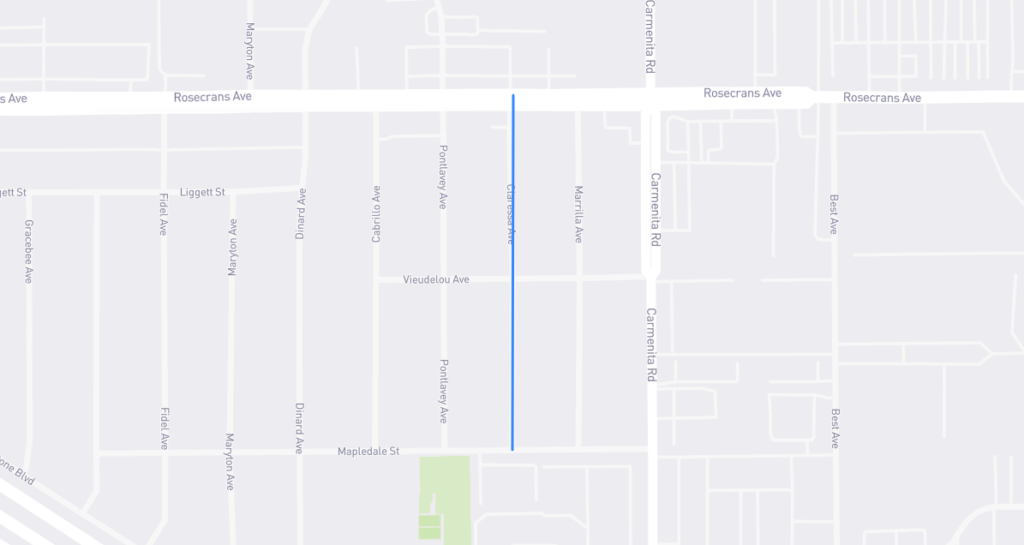 Claressa Avenue – L.A. Street Names