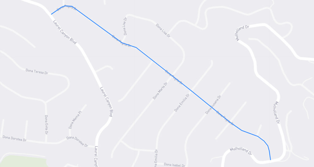 Doña Pegita Drive – L.A. Street Names