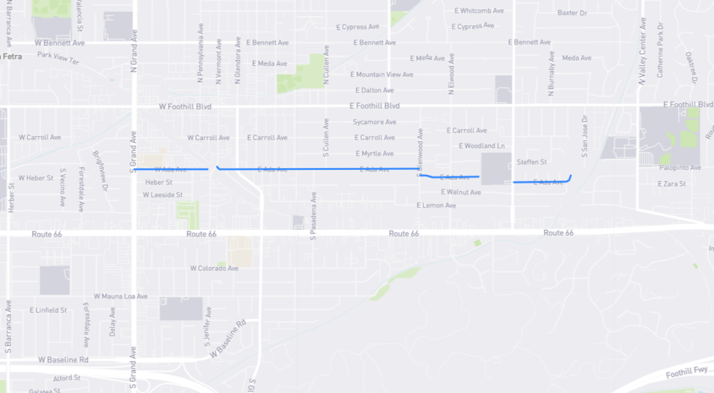 Ada Avenue – L.A. Street Names