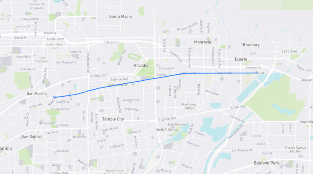 Duarte Road – L.A. Street Names